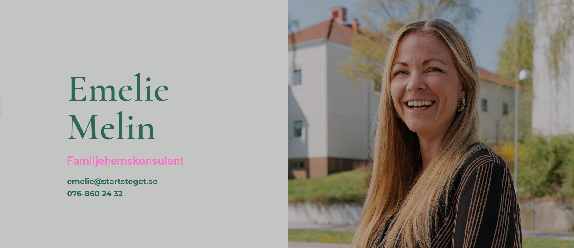 Emelie Melin - familjehemskonsulent - Startsteget